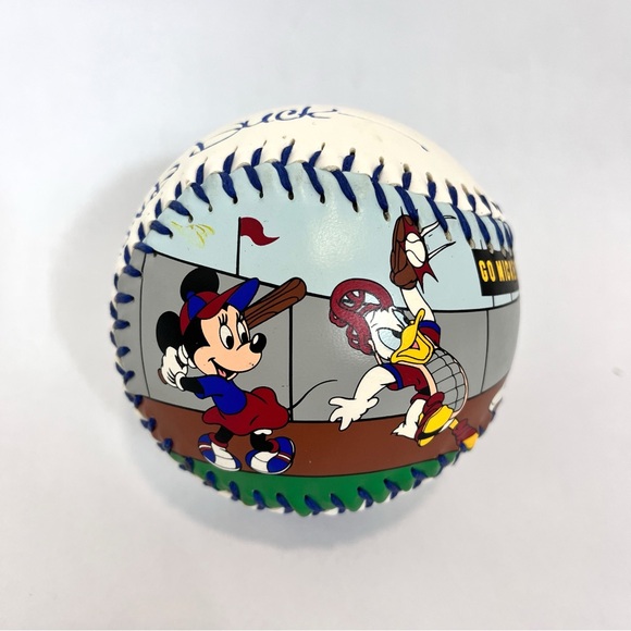 Disney | Toys | Disney Toy Baseball In White And Blue With Cartoon ...